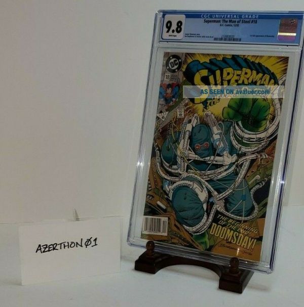 SUPERMAN: THE MAN OF STEEL 18 CGC 9. 8 NM/MT 1992 1st App. Doomsday DC ...