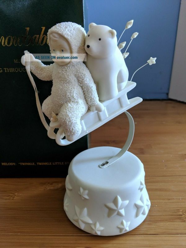 Snowbabies Dept 56 " Sliding Through The Milky Way " Music Box | #27064383