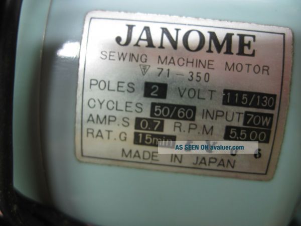 Janome Home 556 Designer Sewing Machine Motor Vintage | #27075303