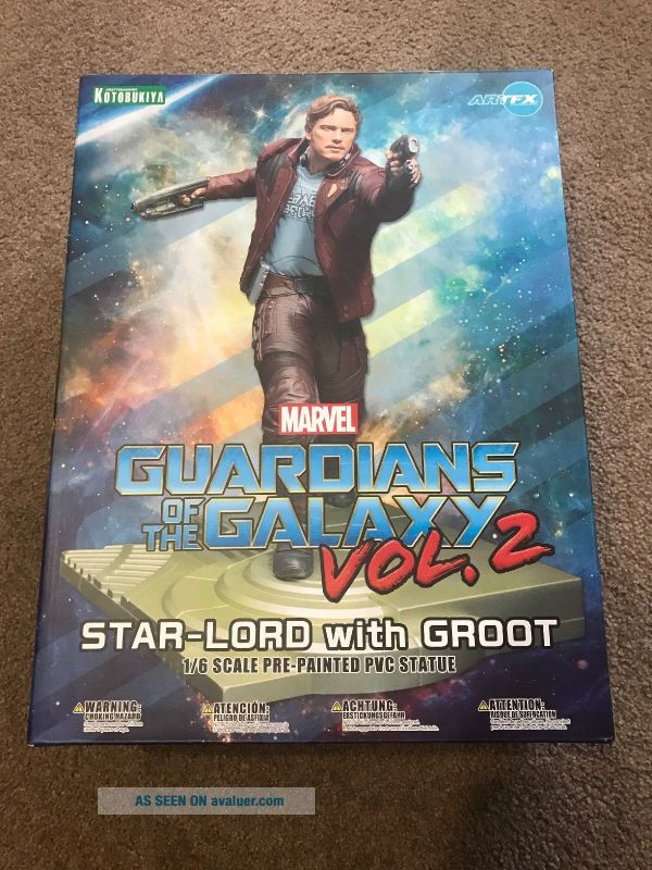 Kotobukiya Marvel Star - Lord W/ Groot Guardians Of The Galaxy Vol. 2 ...