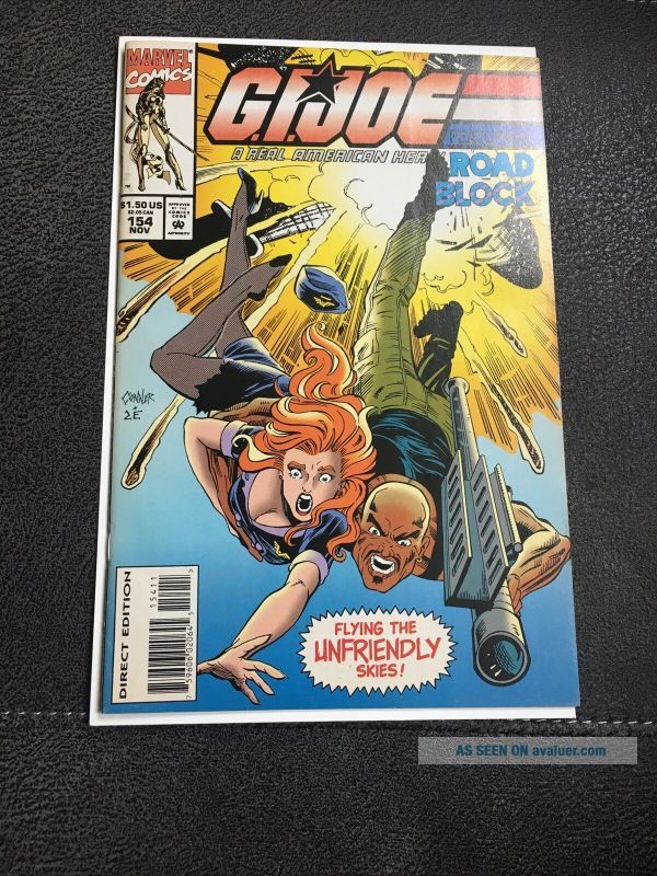 GI Joe 154 2nd To Last Issue Low Print Run HTF 1st Print Marvel Comics ...