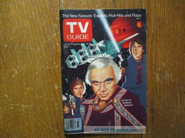 Sept - 1978 TV Guide Mag (LORNE GREENE/BATTLESTAR GALACTICA/WALT DISNEY ...