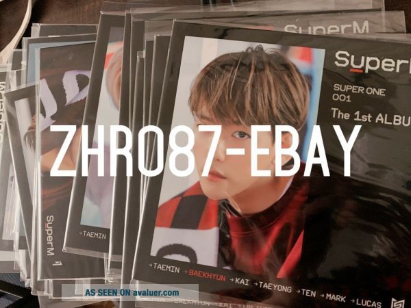 [Sealed New] Signed SuperM Mini LP Poster SuperOne (Baekhyun) Baekhyun ...