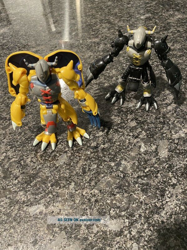 Digimon Agumon Black Wargreymon Digivolving Figure Rare Vintage Bandai ...