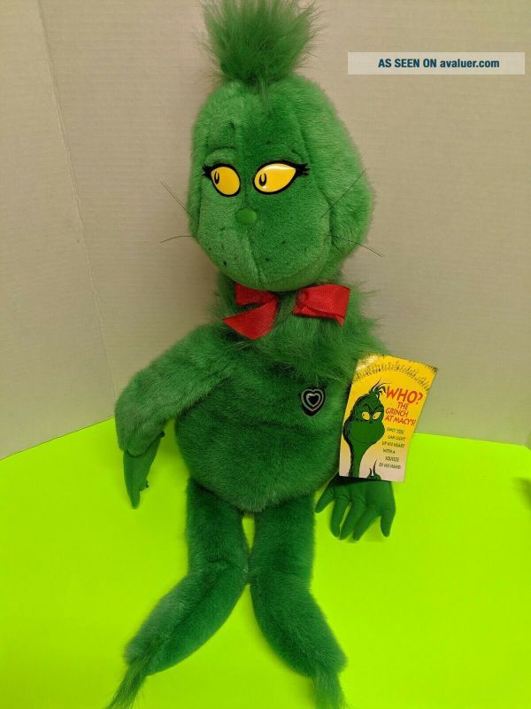 Vintage Dr Seuss The Grinch 28 Inch Plush Doll Christmas Macys ...