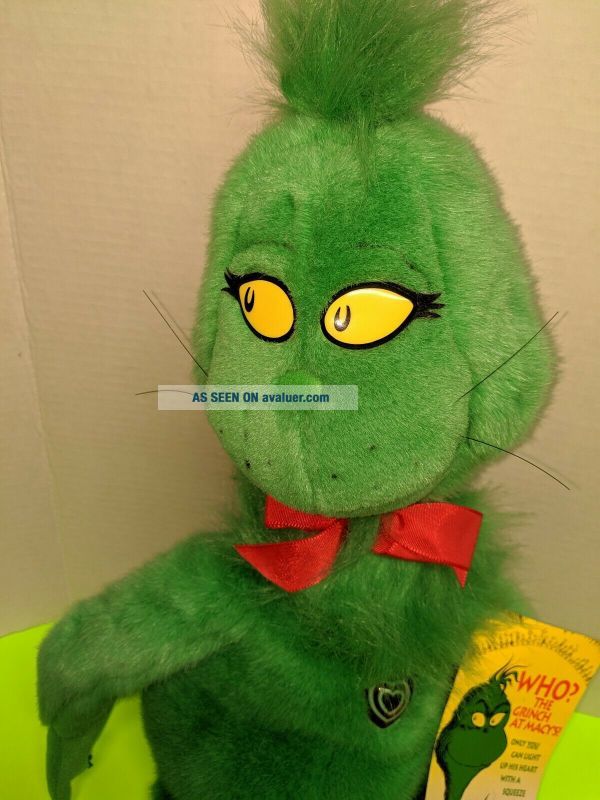 Vintage Dr Seuss The Grinch 28 Inch Plush Doll Christmas Macys ...