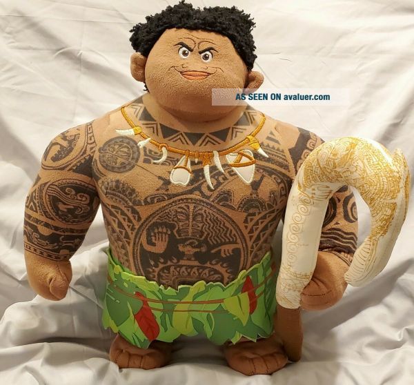 Disney 14 " Maui Talking Plush With Hook Stuffed Doll Moana Just Play ...