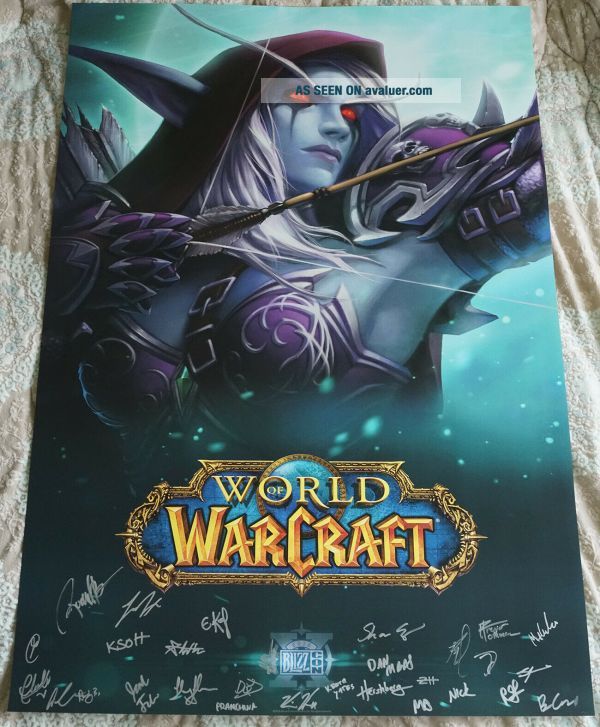 Blizzcon 2016 Official WoW World Of Warcraft Sylvanas Windrunner Signed ...