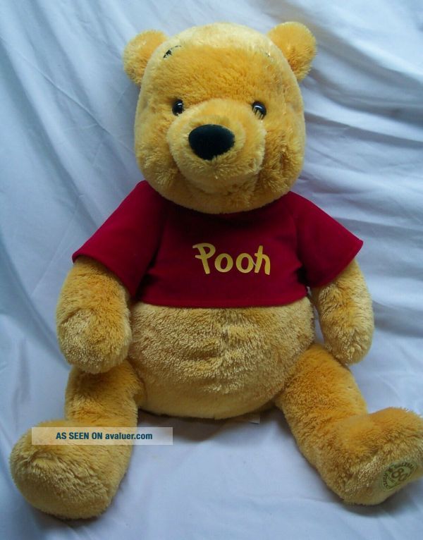 LARGE Walt Disney Store 80th WINNIE THE POOH BEAR Plush STUFFED ANIMAL ...
