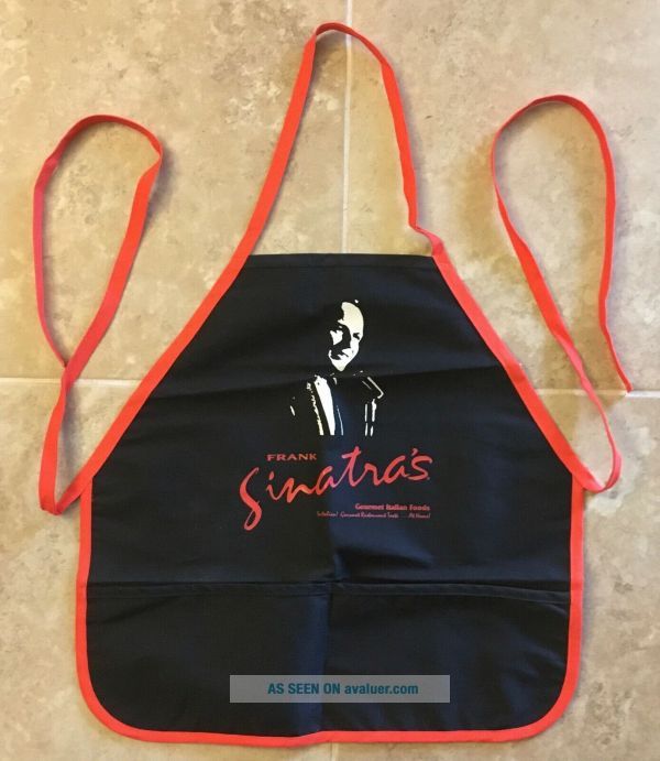 FRANK SINATRA APRON GOURMET ITALIAN FOOD PASTA SAUCE CANVAS COLLECTIBLE ...