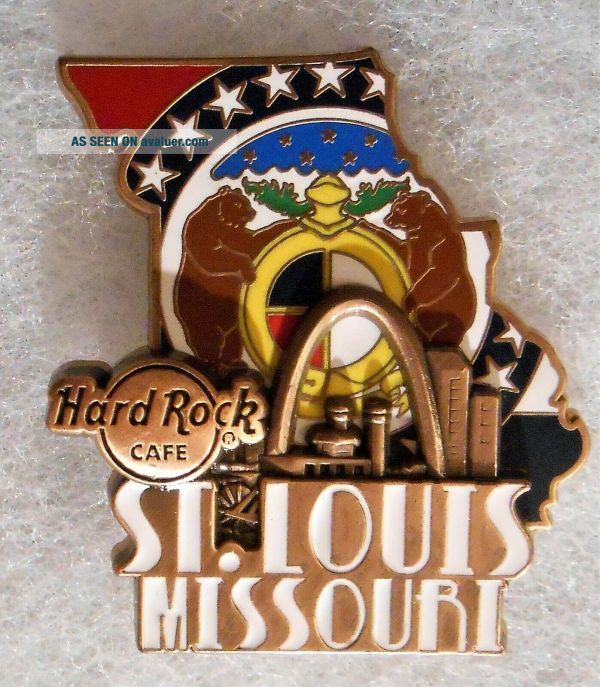 HARD ROCK CAFE ST LOUIS LIMITED EDITION 3D WORLD MAP SERIES PIN 95391 ...