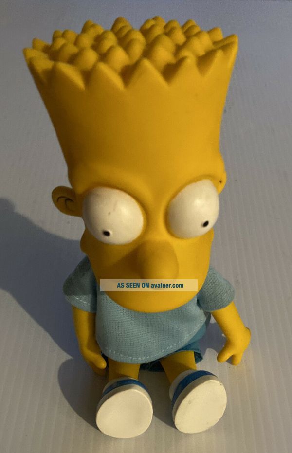 Vintage 1990 11 " Bart Simpson Plastic Plush Doll By Dan Dee Toys ...
