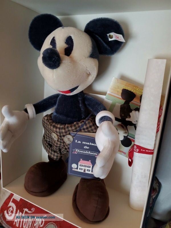 1997 Steiff La Maison De Donaldson Mickey Mouse Blue Mohair LtdEd ...