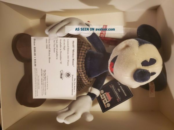 1997 Steiff La Maison De Donaldson Mickey Mouse Blue Mohair LtdEd ...