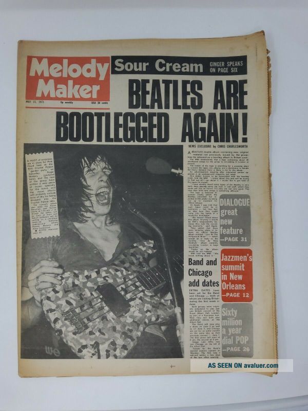 Melody Maker May 15 1971 Pink Floyd Cover The Beatles Read | #36395947