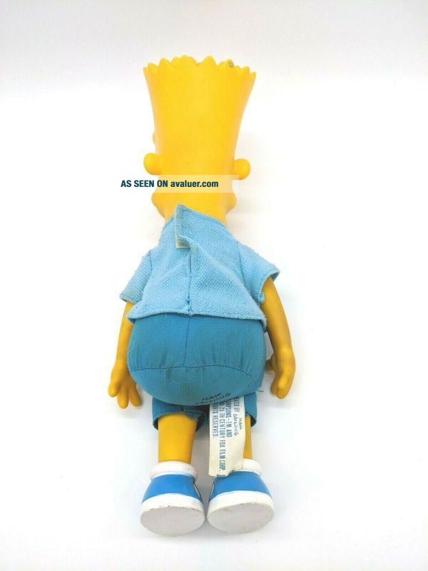 Vintage Bart Simpson 11 " Plush Doll 20th Century Fox Matt Groening Dan ...