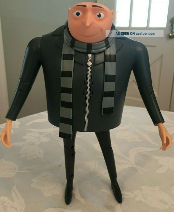 Thinkway Despicable Me Poseable Talking Gru Action Figure Doll 11” Toy ...