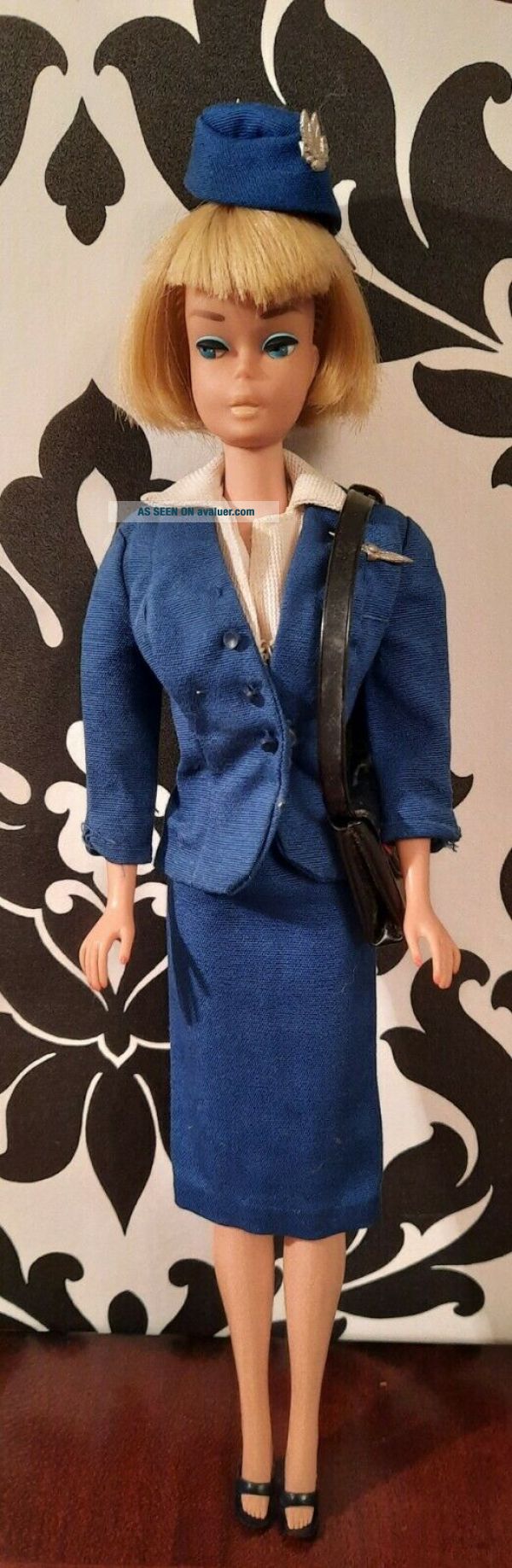 Vintage Barbie American Girl In 984 AA Stewardess Uniform | #36520036