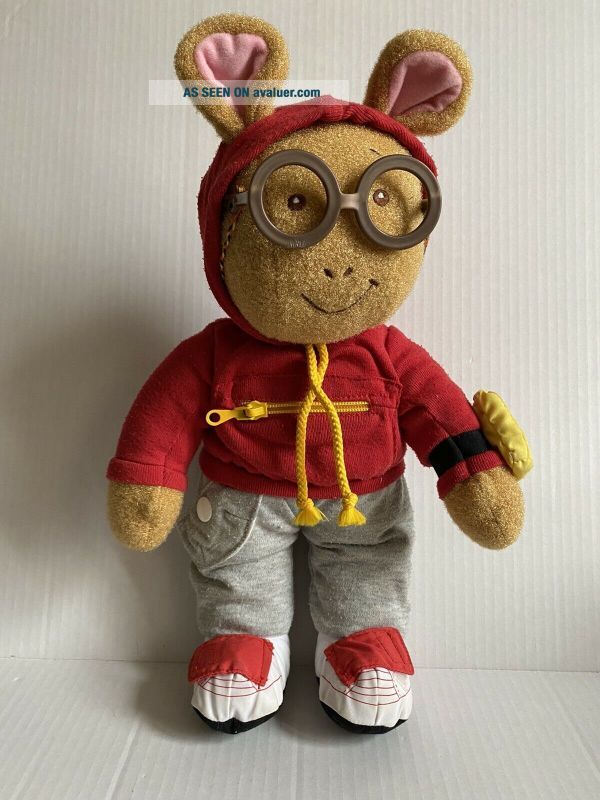 Playskool Dress Me Arthur Plush 14” Learning Stuffed Animal Toy PBS Red ...