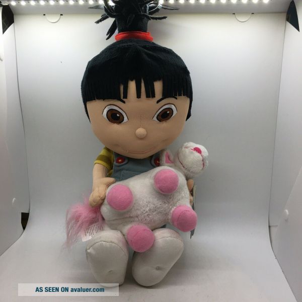 Universal Despicable Me VERY CUTE AGNES GIRL WITH UNICORN 15 " Plush ...
