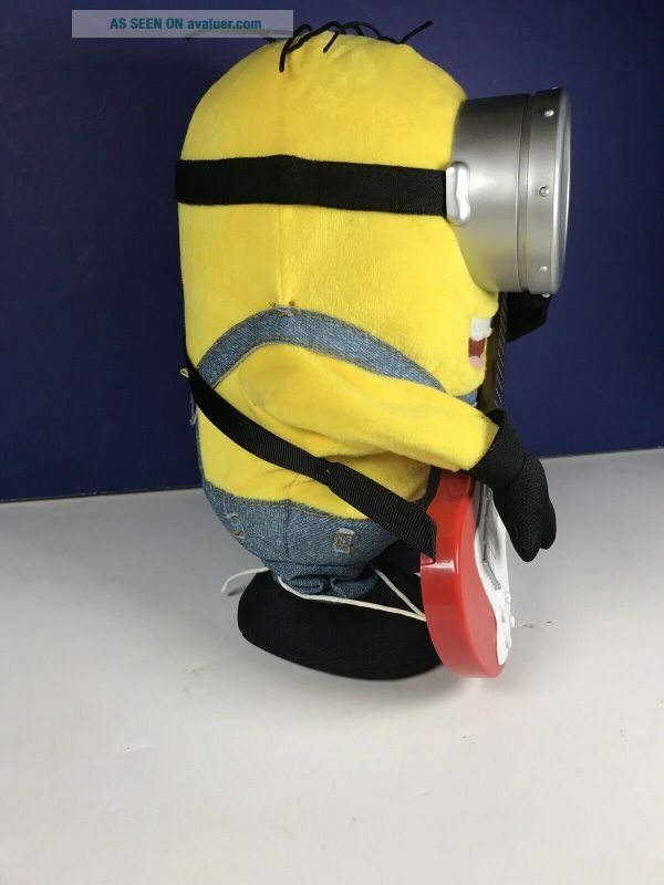 Despicable Me Minions Rock N Roll Stuart Singing Dancing Plush Toy W ...