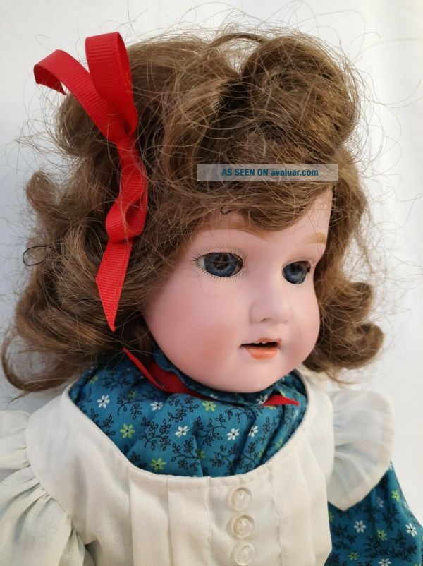 Antique Morimura Brothers Japan Bisque Head Doll W/ Leather Body Open ...