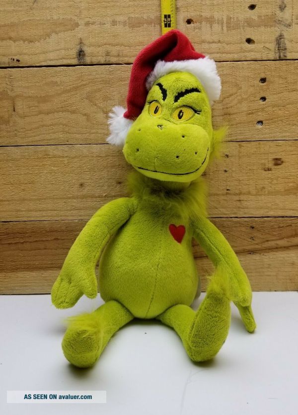 Dr Seuss Grinch Plush 14 " Tall How The Grinch Stole Christmas Doll ...