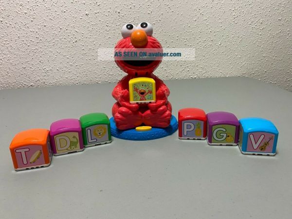 Sesame Street Elmo Find And Learn Alphabet Blocks Hasbro Talking ...