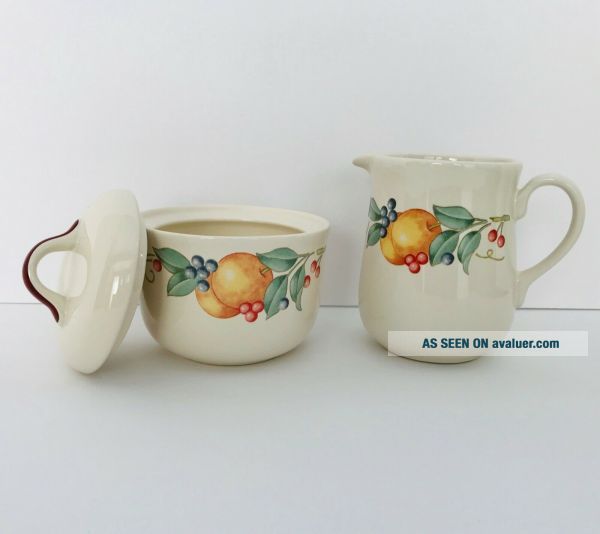 Corelle Coordinates Stoneware Abundance Creamer And Sugar Bowl 3 Piece ...