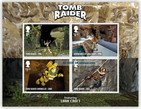 2020 VIDEO GAMES TOMB RAIDER Mini Sheet (Ltd Edition Stamp Set) | #36507779