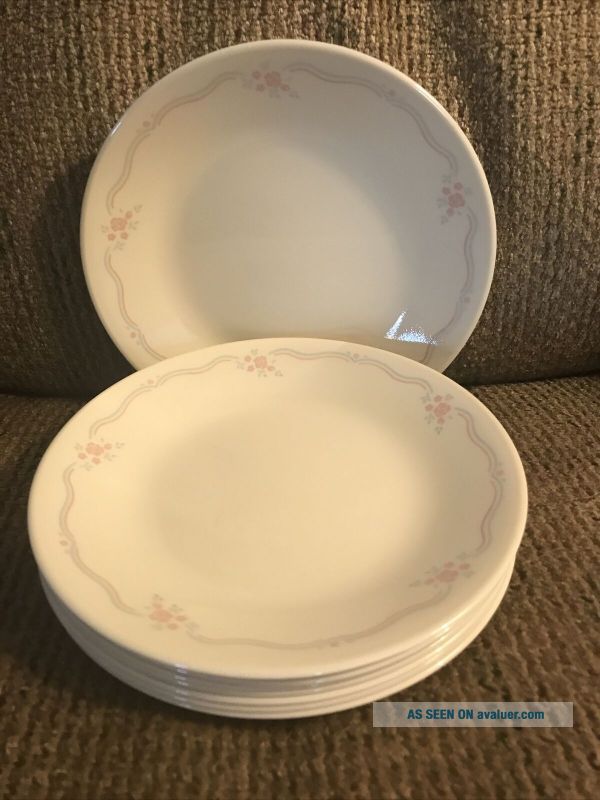 Eight (8) Corelle English Breakfast 6 3/4” Dessert Plates | #36780252