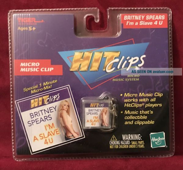 2001 Tiger Hasbro Britney Spears Hit Clips I’m A Slave 4 U Micro Music ...