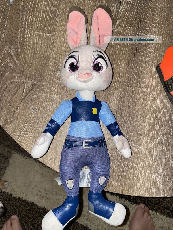 Zootopia Officer Judy Hopps Plush Bunny Rabbit 14” Stuffed Animal Toy ...