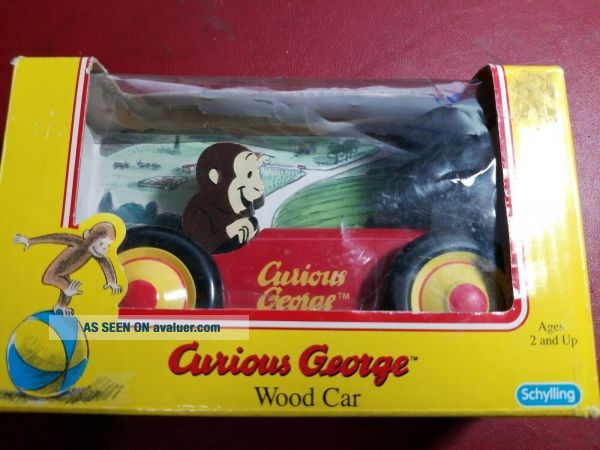 Schylling Curious George Wood Car Ages 2, Box | #36888336
