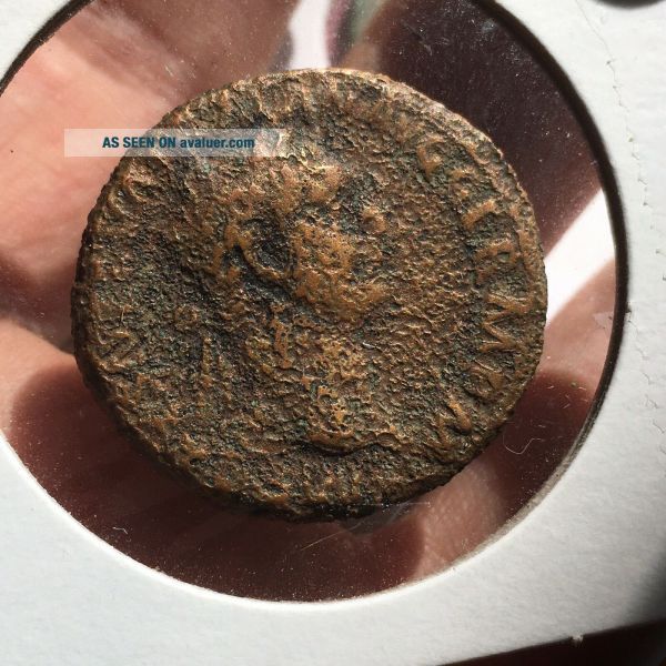 Domitian AE Dupondius As Large Bronze Ancient Rome Coin Imperial Roman ...