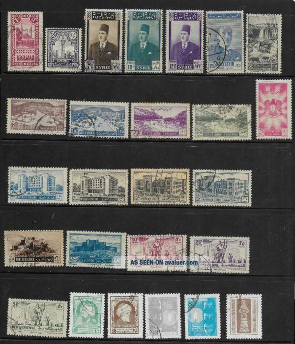 26 Syria Stamps From Quality Old Antique Album | #37019214