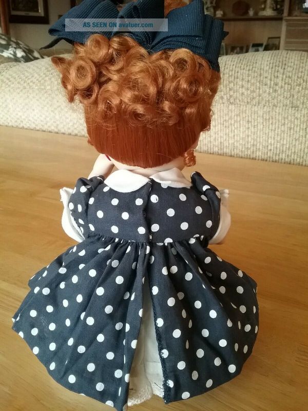 FRANKLIN " I LOVE LUCY " BABY DOLL PORCELAIN LUCILLE BALL POLKA DOT ...