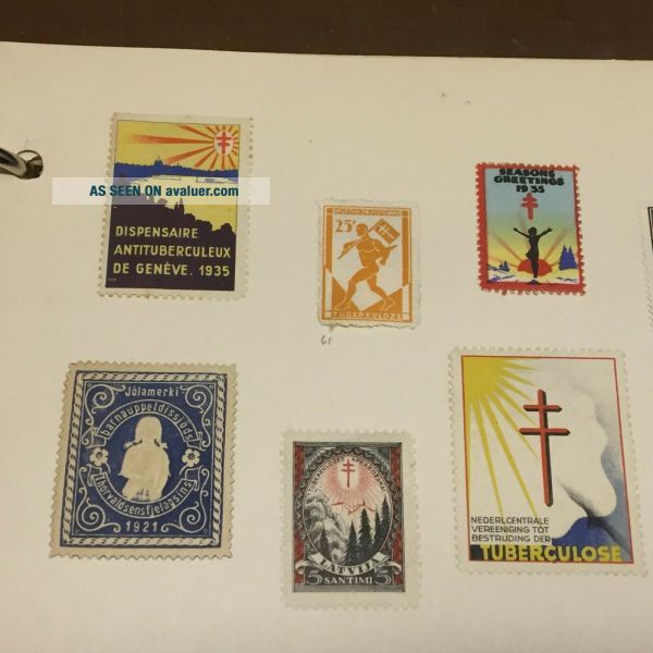 Antique World Christmas And Red Cross Health Cinderellas Twenty Five ...