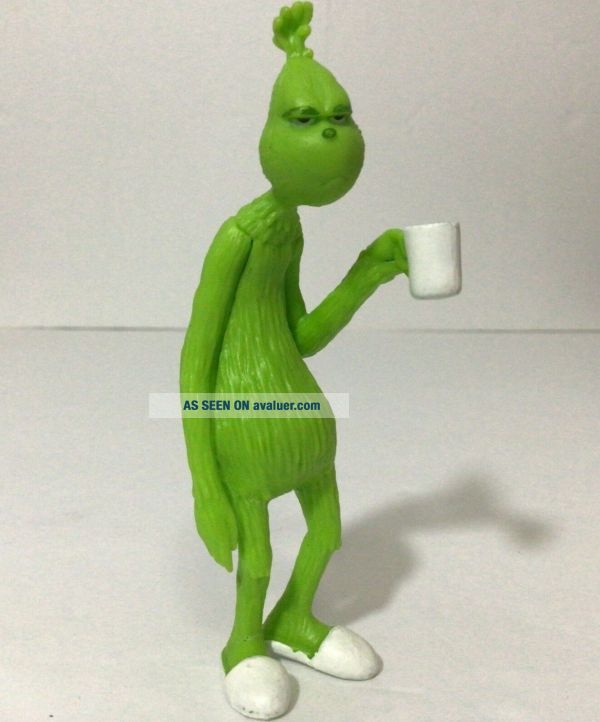 How The Grinch Stole Christmas Grinch Holding Mug Mini PVC Figure Cake ...