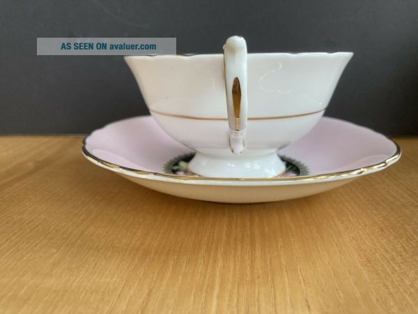 Pink Paragon Tea Cup And Saucer Double Warrant HM Queen Mary | #37279625
