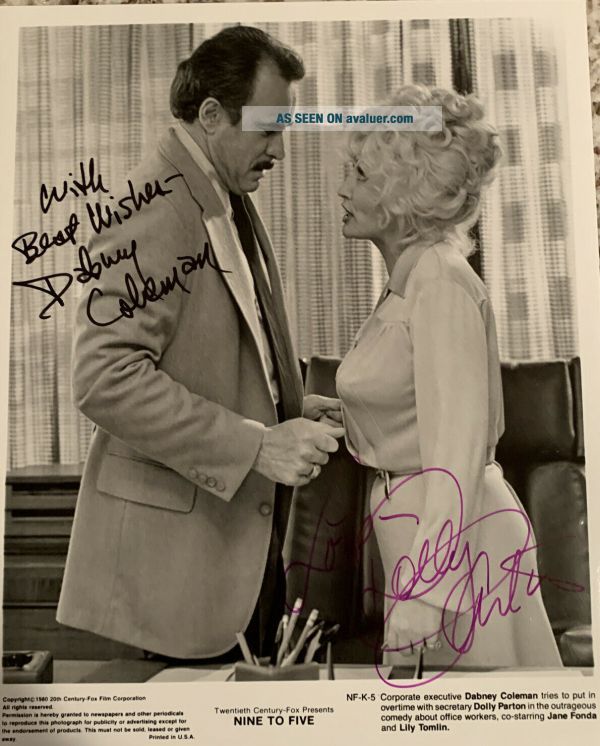 Dolly Parton Autograph SIGNED PHOTO GA 9 To 5 Dabney Coleman | #37354214