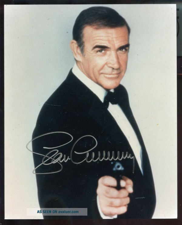 JAMES BOND Deceased Actor SEAN CONNERY Hand Signed Photo DIAMONDS ARE ...