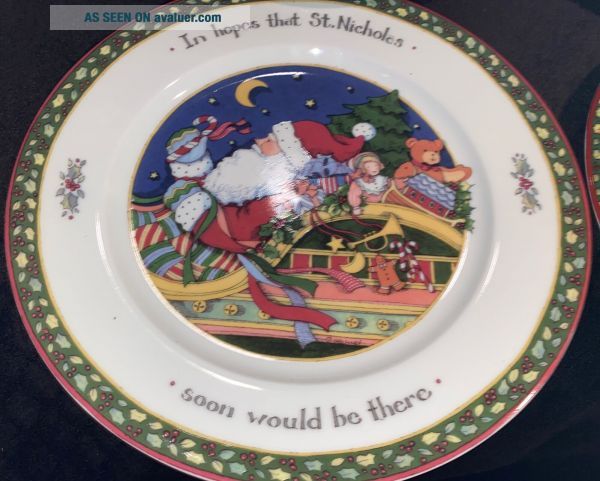 International China A Christmas Story Susan Winget 4 DINNER PLATES 10 ...