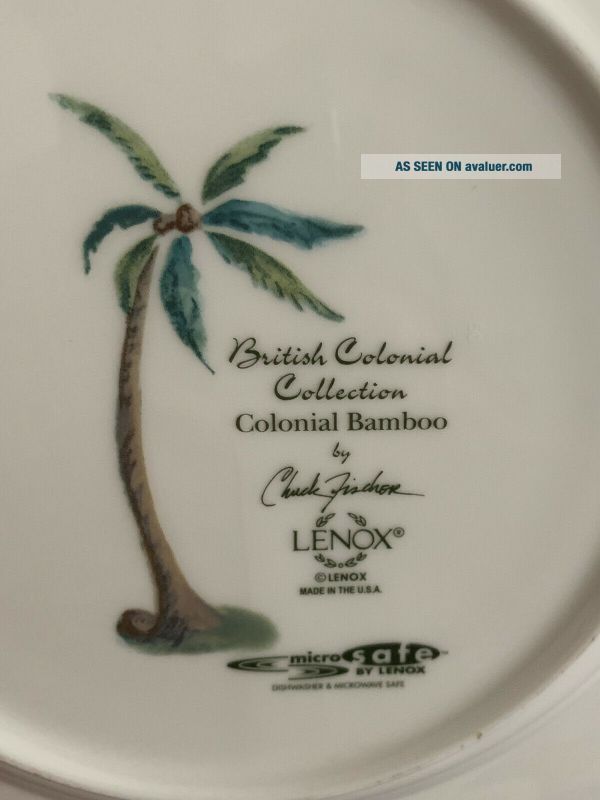 Lenox British Colonial Bamboo 2 Luncheon Accent Plates | #37552357
