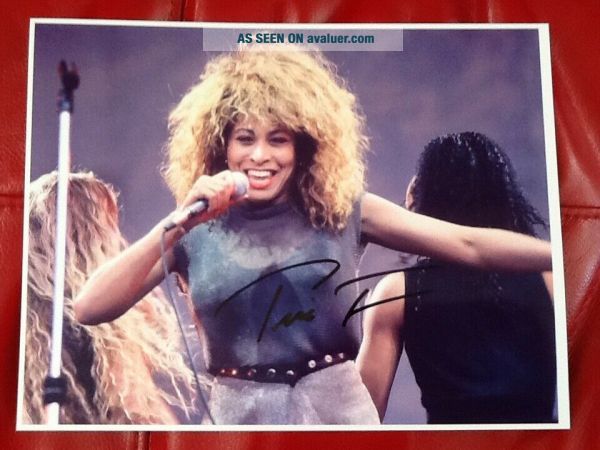 Tina Turner SIGNED Photo Singer Actress Mad Max Tommy Whats Love Rock ...