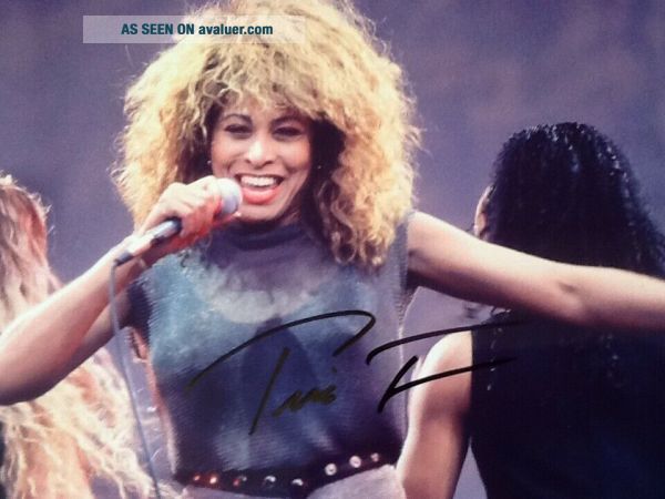 Tina Turner SIGNED Photo Singer Actress Mad Max Tommy Whats Love Rock ...