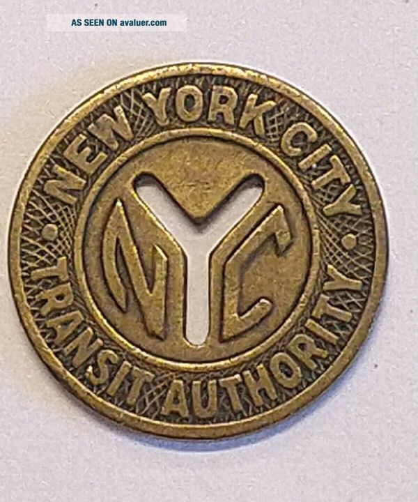 Rjkstamps Vintage York City Transit Authority Token Small Y Cutout ...