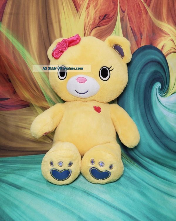 Build A Bear 17 " Kawaii Kabu Bearnice Teddy W/Bow Yellow Retired ...