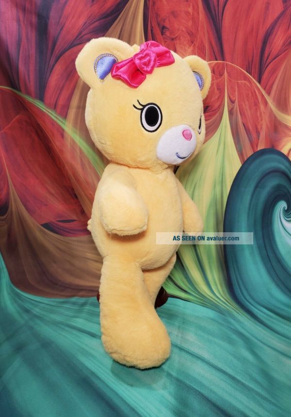 Build A Bear 17 " Kawaii Kabu Bearnice Teddy W/Bow Yellow Retired ...
