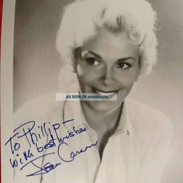 Jean Carson SIGNED Photo 60s TV Movie Actress Andy Griffith Show ...